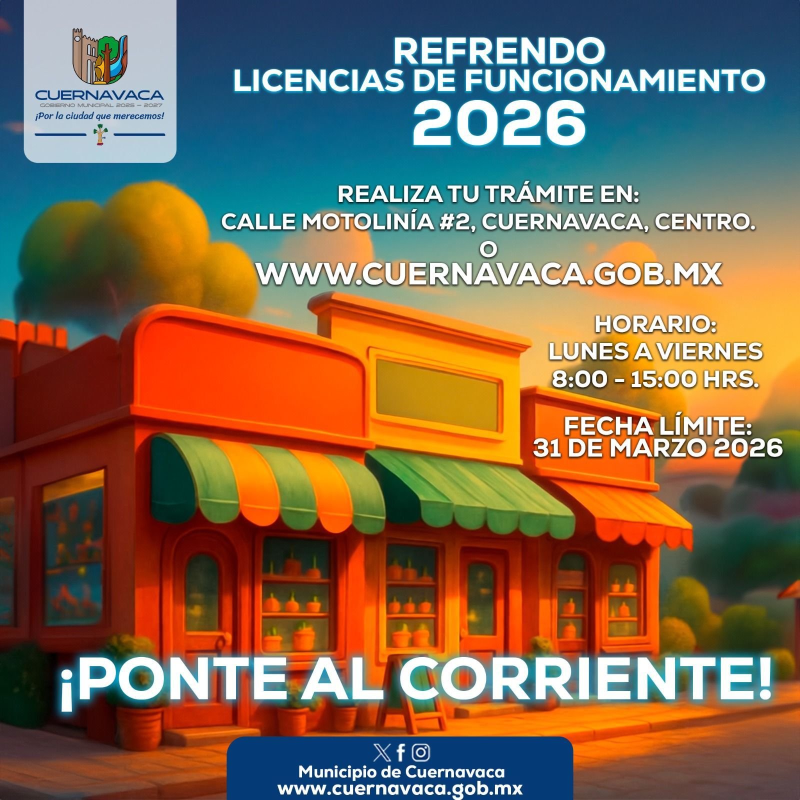 Invita Ayuntamiento de Cuernavaca a refrendar licencias de ...